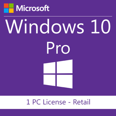 Microsoft Windows 10 Professional License - 32/64 bit